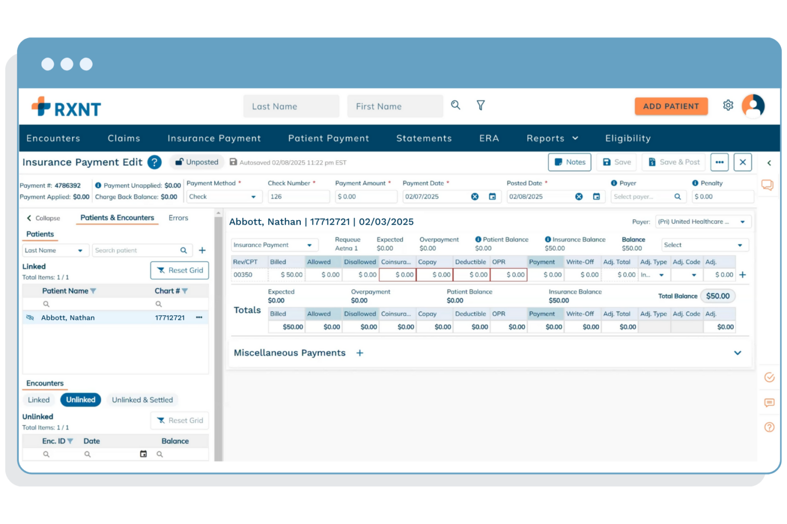 Insurance Payments | RXNT